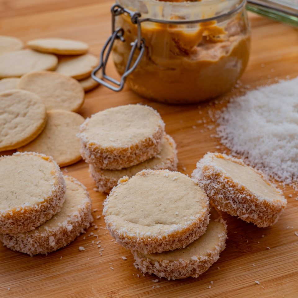 Alfajor de coco – Sablés au dulce de leche - Recette péruvienne