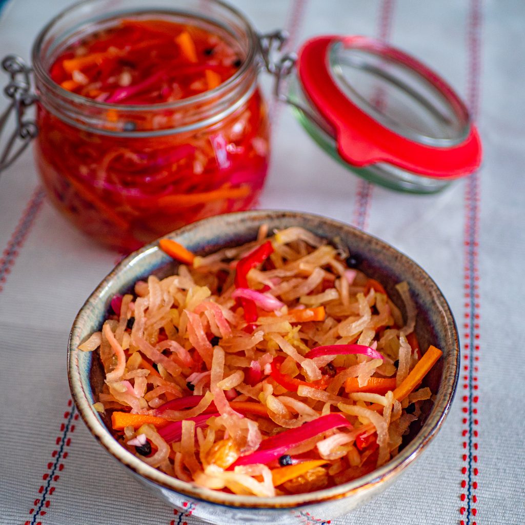 Atchara - Achar de papaye verte - Recette philippine