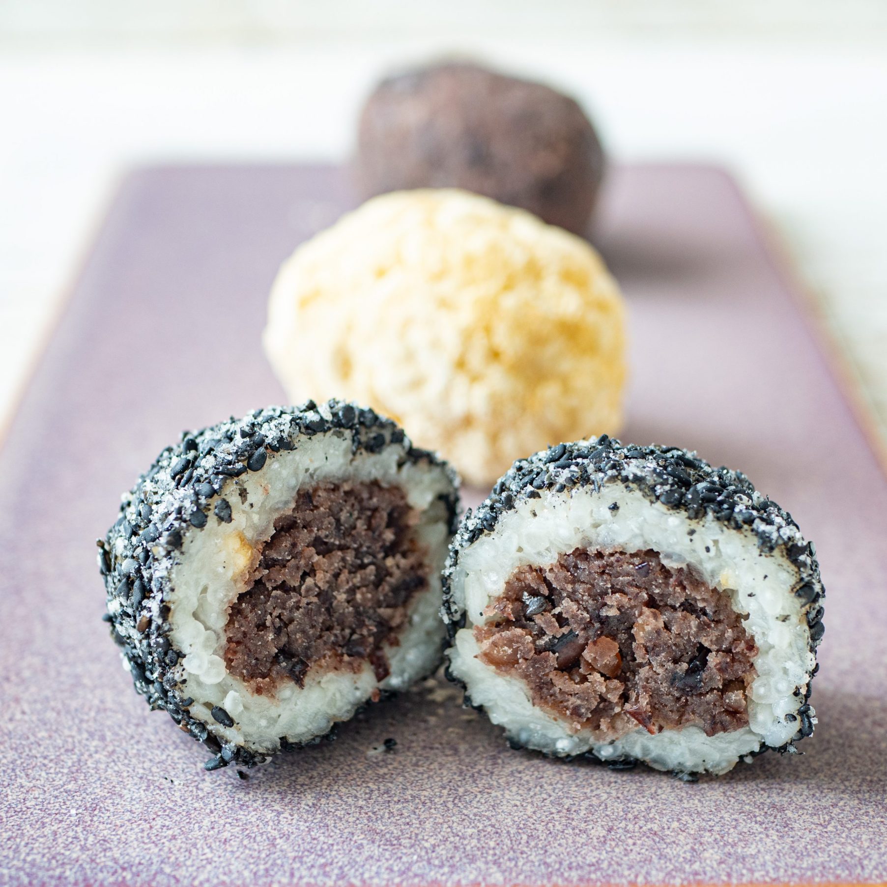 Ohagi - Bouchées au riz et à la pâte de haricots azuki - Recette ...